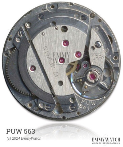 Puw 563 Watch Movement - EmmyWatch
