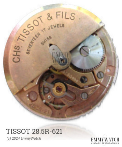 Tissot 28.5R-621 Watch Movement - EmmyWatch